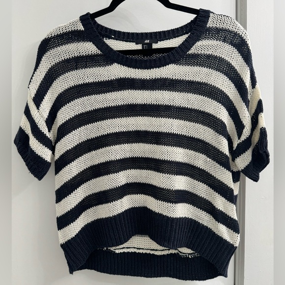 H&M | Tops | Hm Striped Sweater | Poshmark